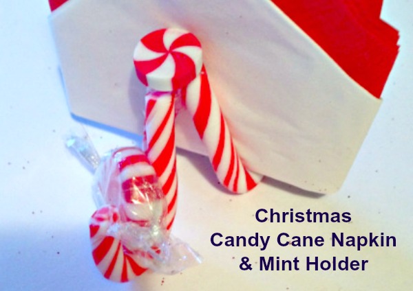DIY Christmas Candy Cane Napkin & Mint Holder – starrcreative