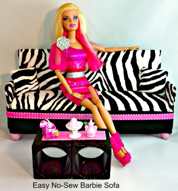 Easy, No-Sew DIY Barbie Doll Couch – starrcreative