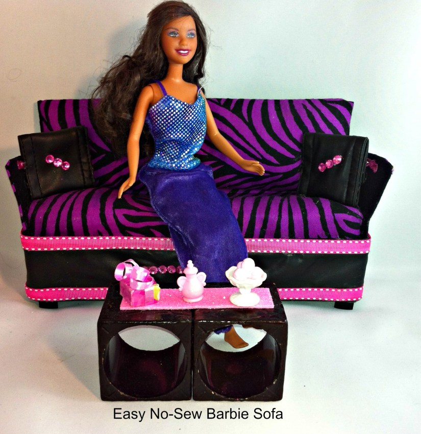 Easy, No-Sew DIY Barbie Doll Couch – starrcreative