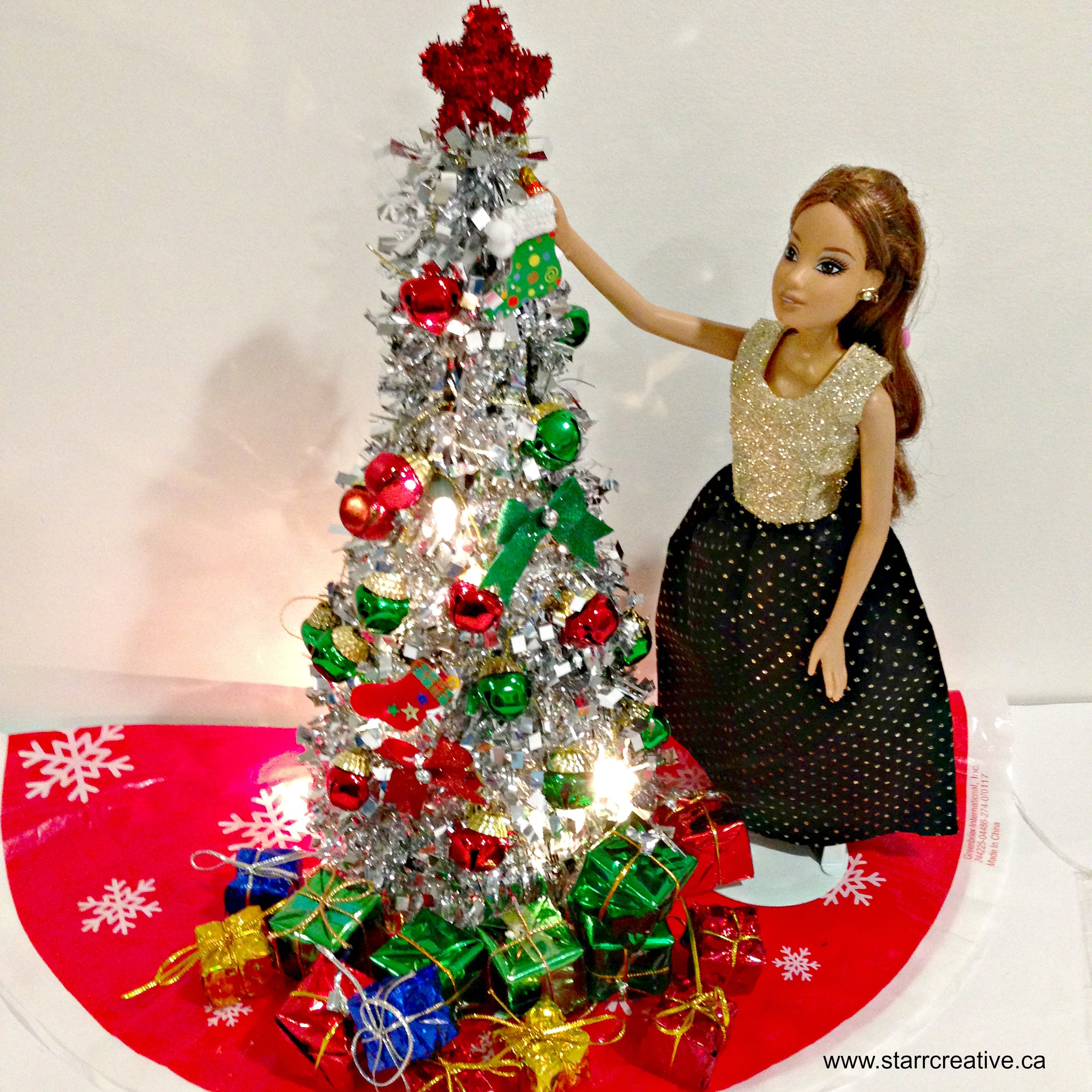 Decorate DIY Barbie Doll Christmas Tree Version #2 – starrcreative